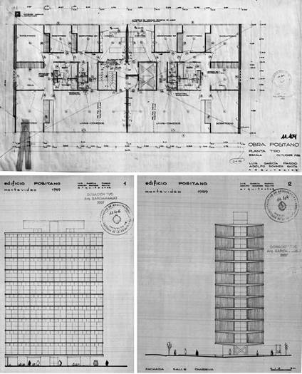 El edificio Positano de los arquitectos Luis García Pardo y Adolfo Sommer. Diseño de una ...