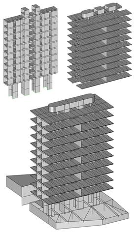 El edificio Positano de los arquitectos Luis García Pardo y Adolfo Sommer. Diseño de una ...