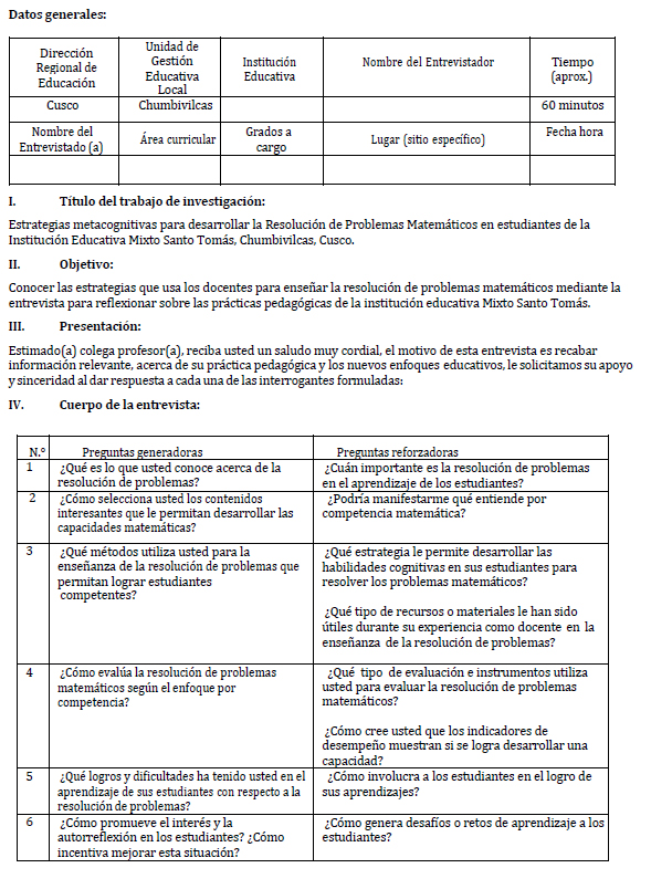 Modelo de estrategia metacognitiva para el desarrollo de la resolución de problemas matemáticos
